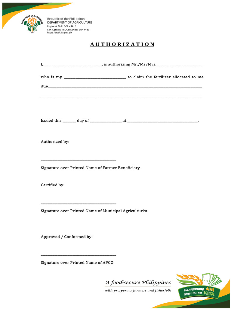 2022 - New Authorization-Certification-Updated | PDF