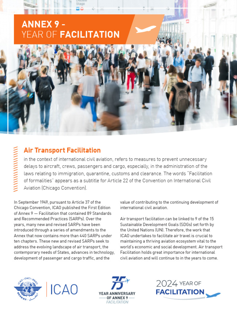 Annex 9 Year of Facilitation | PDF | Aviation