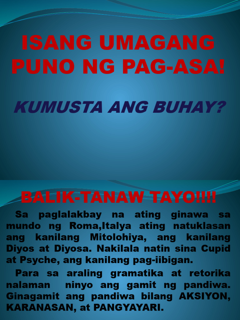 Filipino B10 Alegorya | PDF