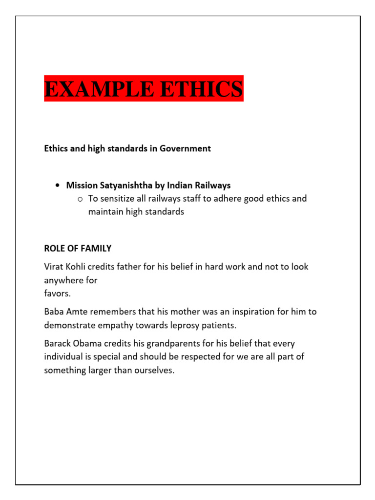 Ethics Example Compilation | PDF | Politics | Social Science