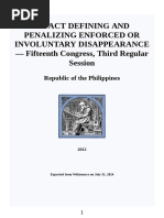 Anti-Enforced Disappearance Act 2012 | PDF | Detention (Imprisonment ...