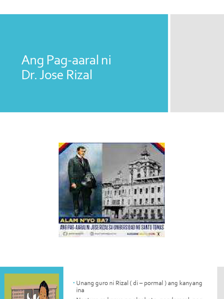 Ang Pag Aaral Ni Rizal | PDF