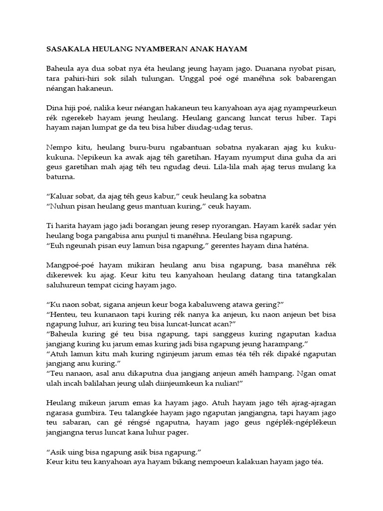 Dongeng Sasakala | PDF