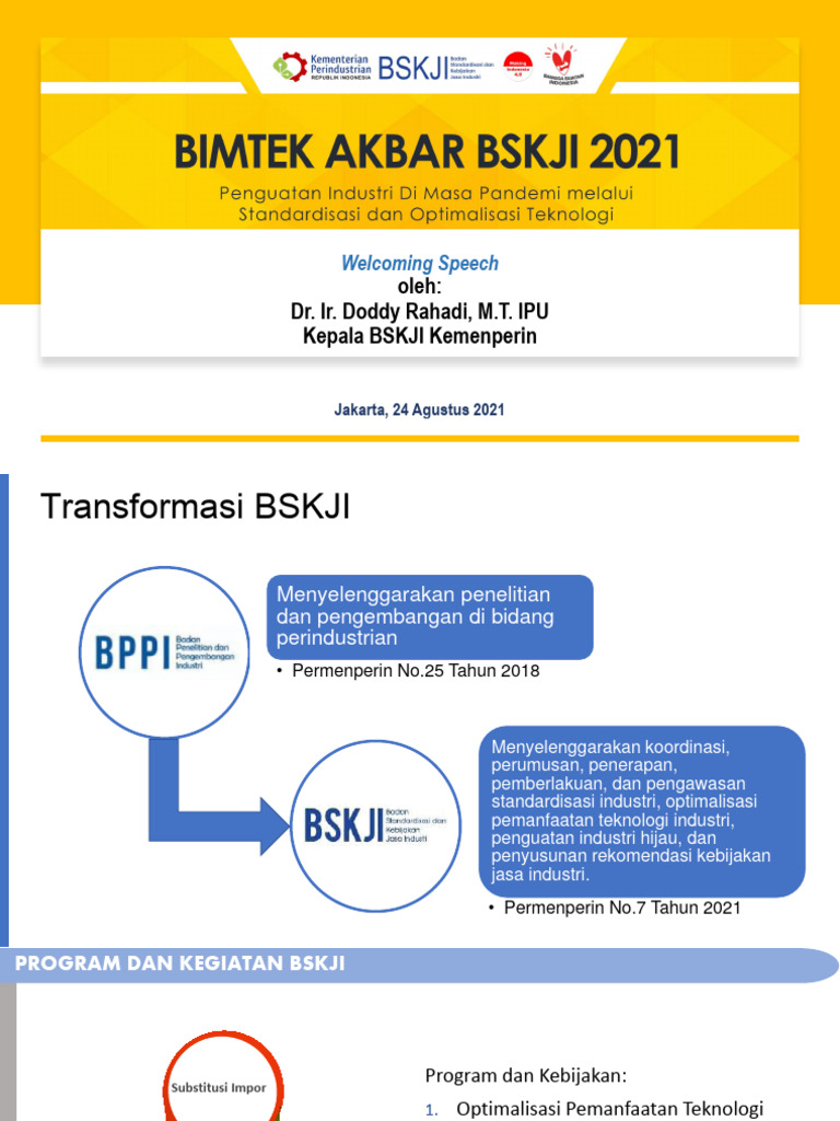 Transformasi Industri BSKJI 2021 | PDF
