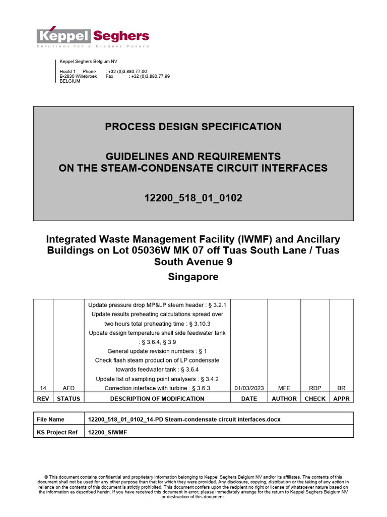 518 - 01 - 0102 - 14-PD Steam-Condensate Circuit Interfaces | PDF ...