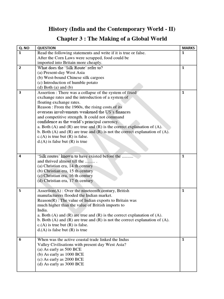 CH-3-History-The Making of A Global World | PDF | Bretton Woods System | Trade