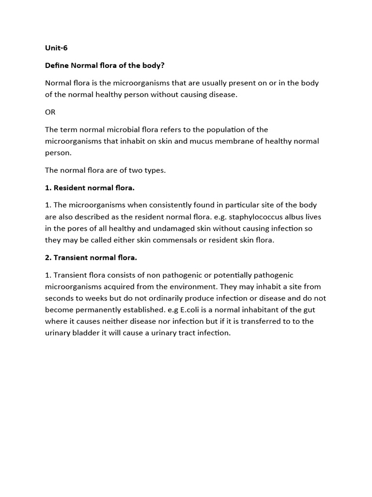 Unit 6 Microbiology | PDF | Infection | Virus