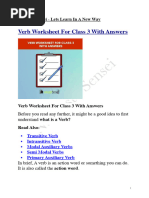 Tenses For Class 4 Worksheet PDF | PDF | Syntax | Linguistic Morphology