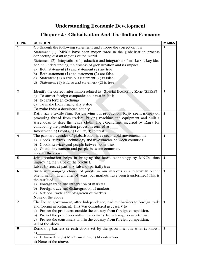 CH-4-Eco-Globalisation and The Indian Economy | PDF | Globalization | Multinational Corporation