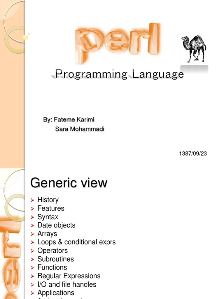 By: Fateme Karimi Sara Mohammadi | PDF | Perl | Regular Expression By: Fateme Karimi Sara Mohammadi | PDF | Perl | Regular Expression