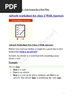 Verbs Class 4 Worksheet Net Explanations | PDF