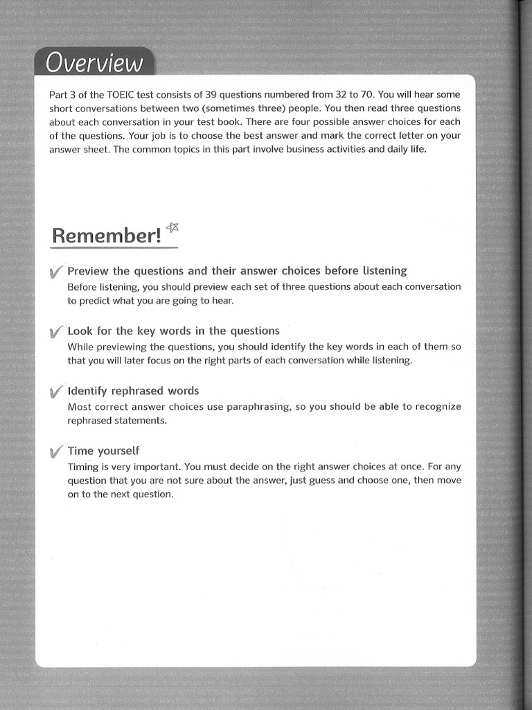 Part 3 - Conversations | PDF