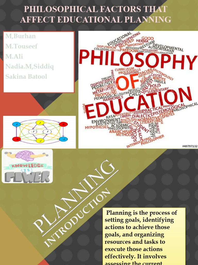 Philosophical Influences on Education Planning | PDF | Thought | Planning