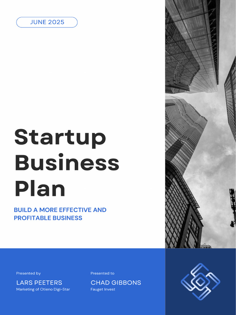 Blue Modern Minimalist Startup Business Plan | PDF