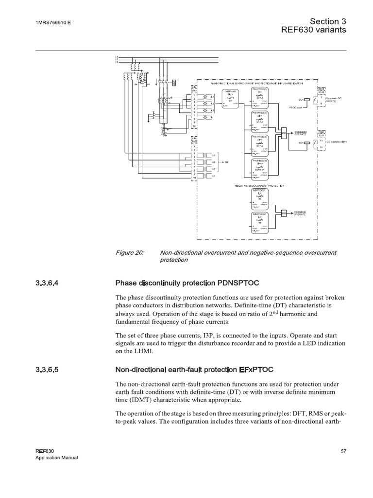 REF630 Analog Input | PDF