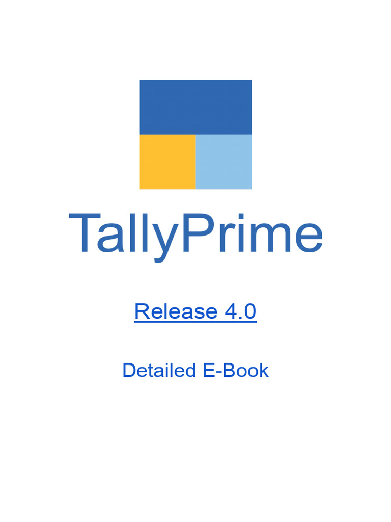 Tally Prime 4.0 e Book PDF | PDF | Microsoft Excel | Login