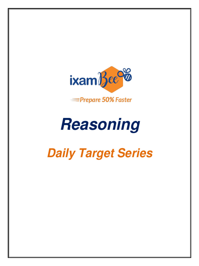 Daily Target Series 67 Reasoning PDF | PDF