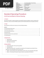 Standard Operating Procedure Housekeeping | PDF | Housekeeping | Cleaning
