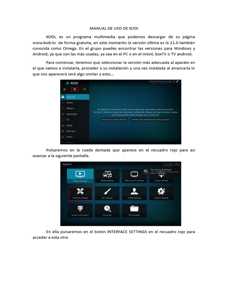 Manual de Uso de Kodi | PDF | Android (sistema operativo) | Informática