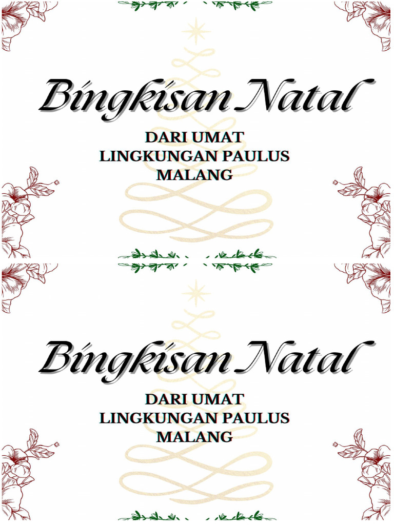 Bingkisan Natal Fix | PDF