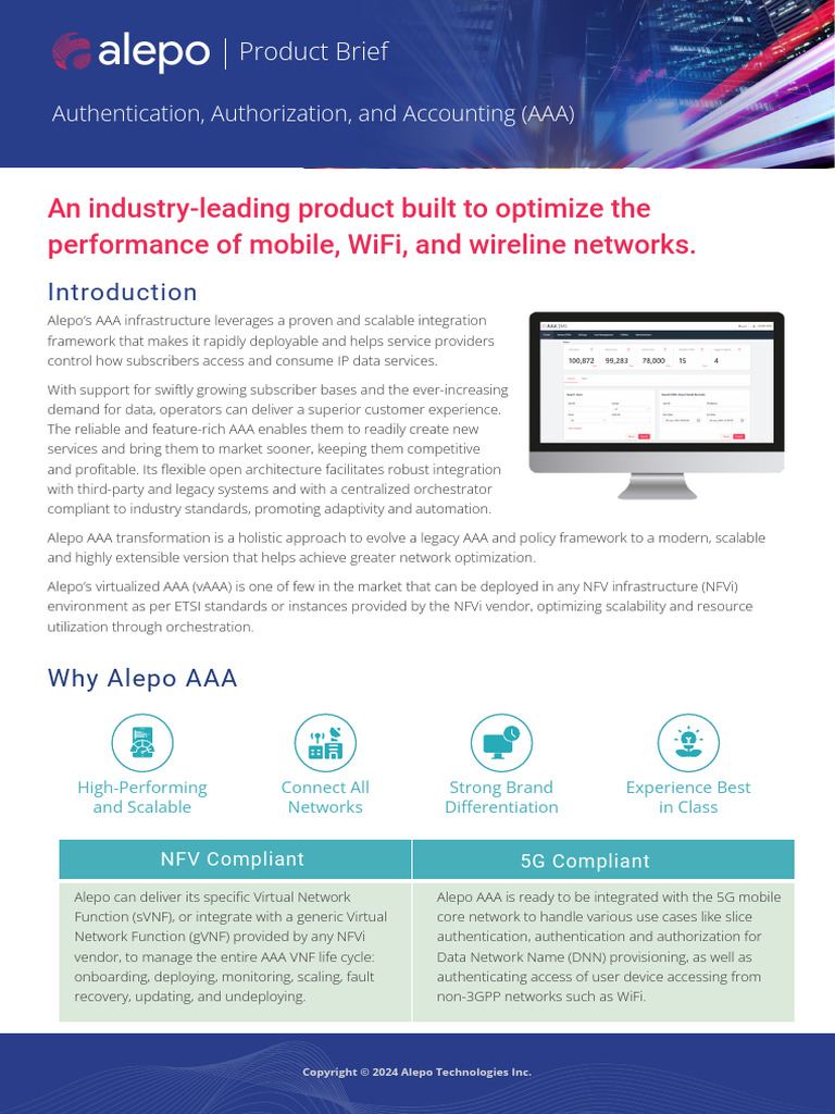 Alepo Product-Brief AAA | PDF | Information Technology | Computing