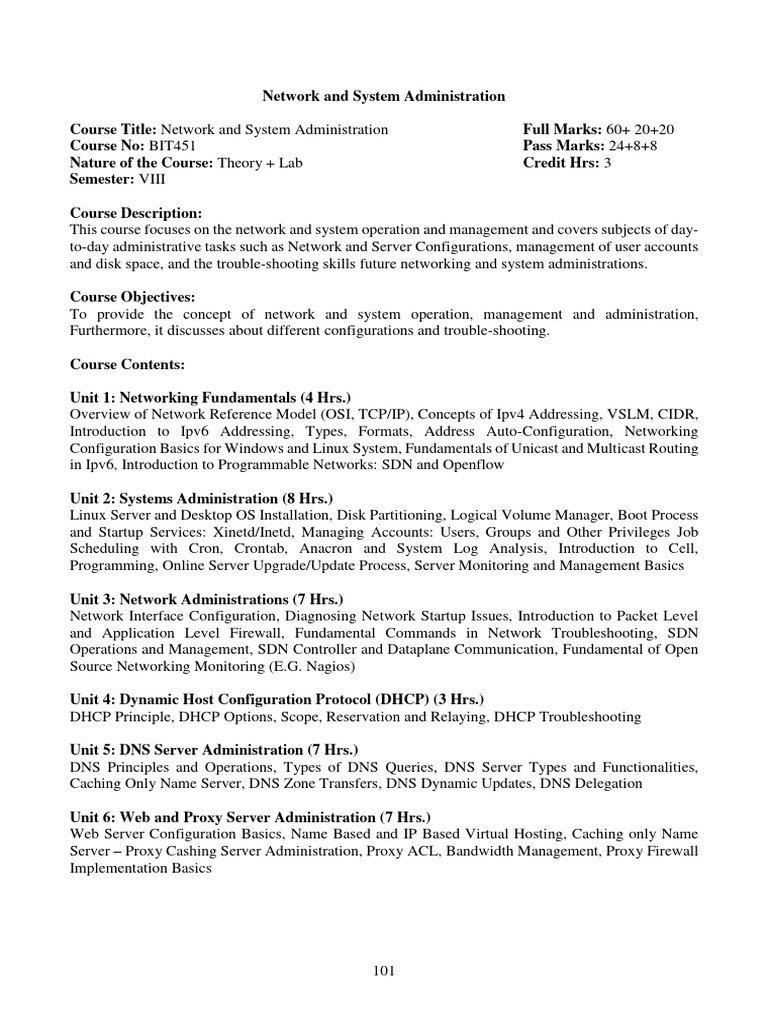 BIT 8th Semester Syllabus | PDF | Computer Network | Computer Security