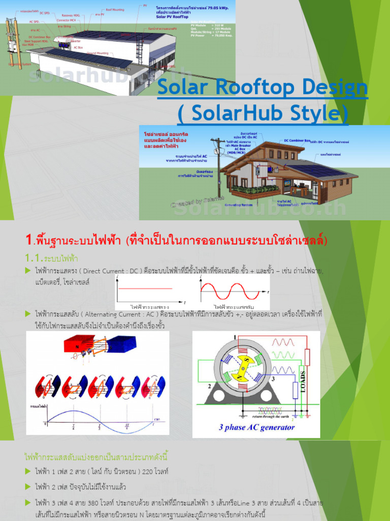 Solar Rooftop Design SolarHub Style | PDF
