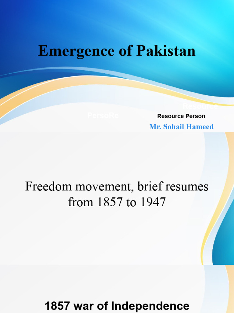 CHPT 4 Emergence of Pakistan | PDF | Muhammad Ali Jinnah | Partition Of ...