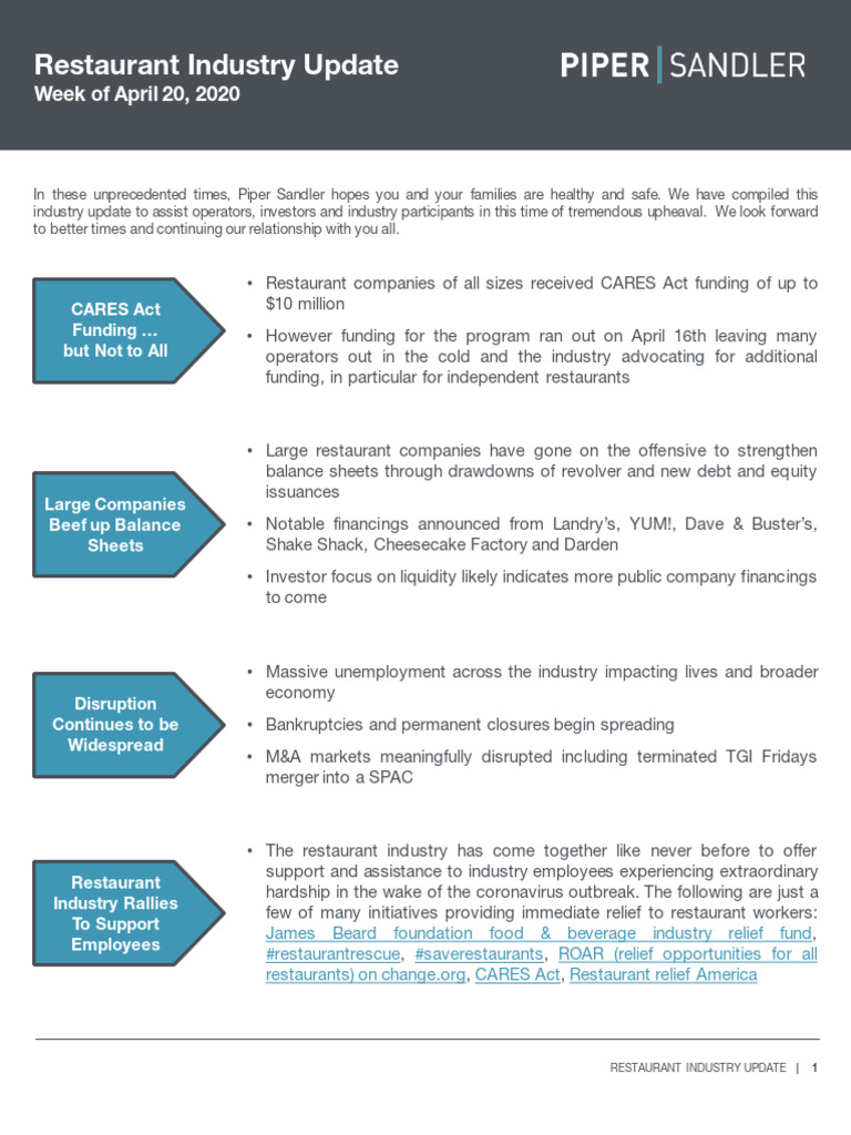 COVID-19 Impact on Restaurant Industry | PDF | Restaurants | Gastronomy