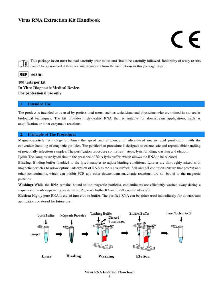 Virus RNA Extraction Kit (Manual | PDF | Protein Purification ...
