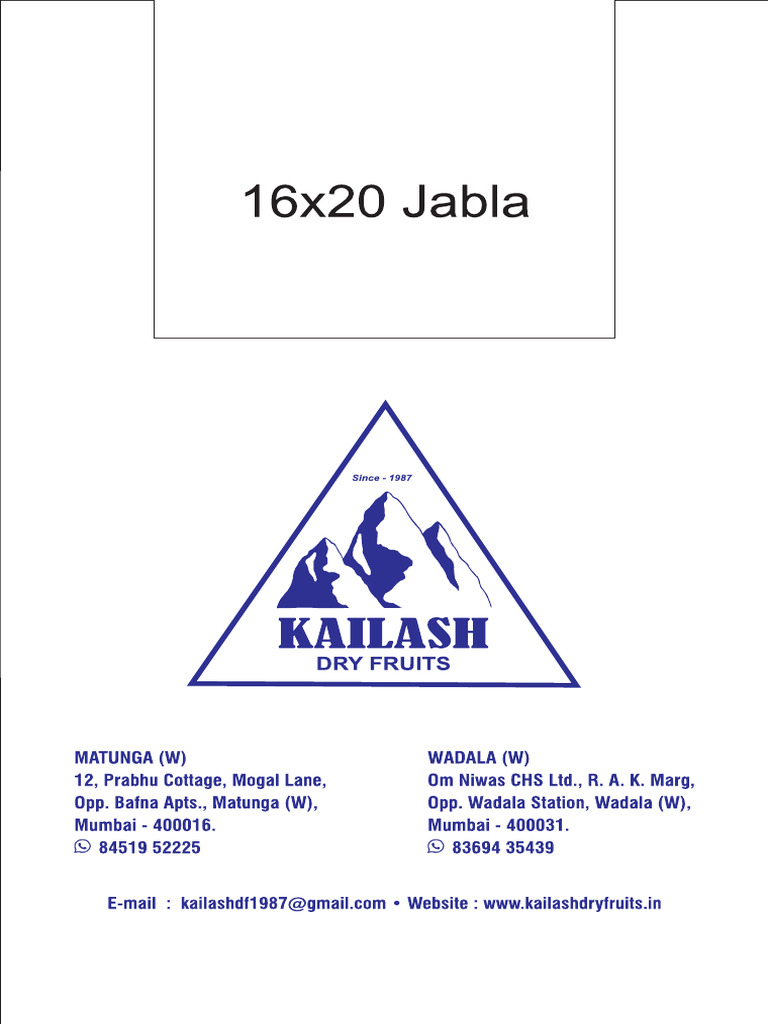 Kailash Dry Fruits - c2c | PDF