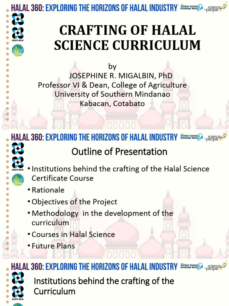 Crafting of Halal Science Curriculum | PDF | Hazard Analysis And ...