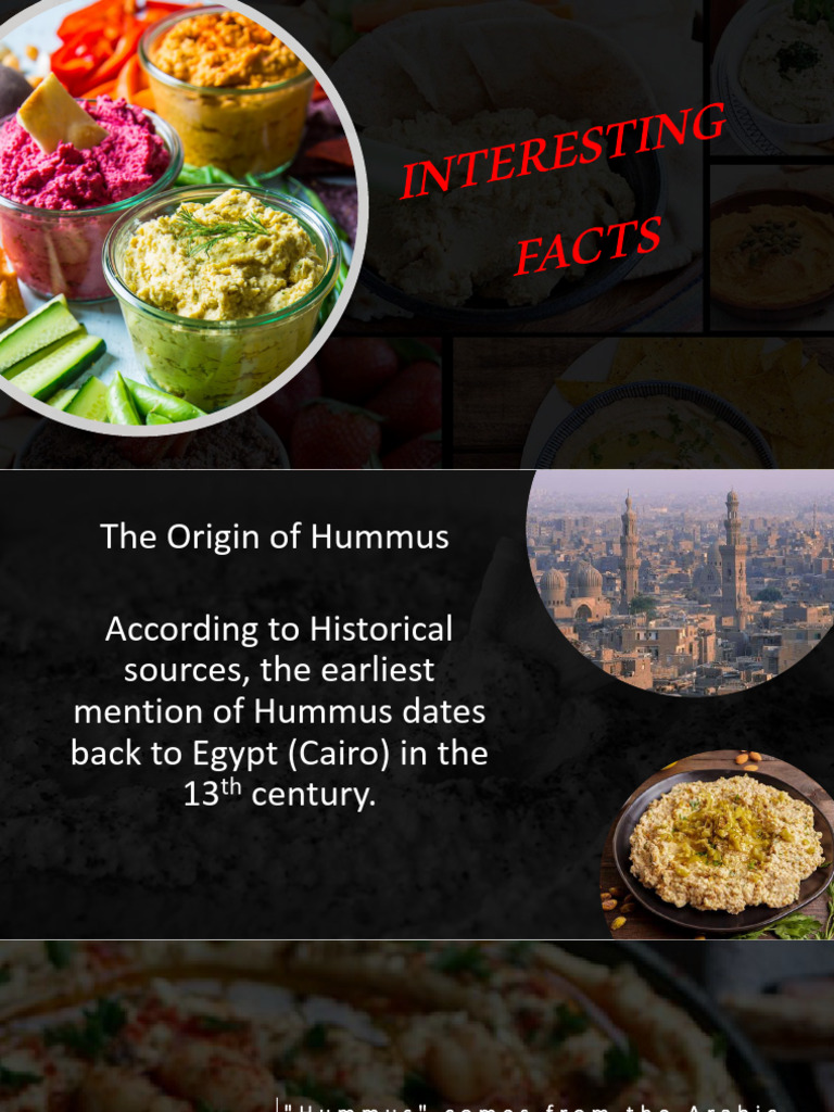 Hummus Interesting Facts | PDF | Cooking, Food & Wine | Art
