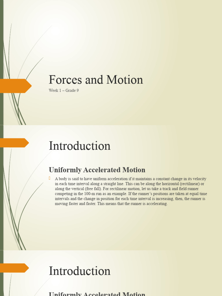 Understanding Forces and Motion Concepts | PDF | Acceleration | Projectiles