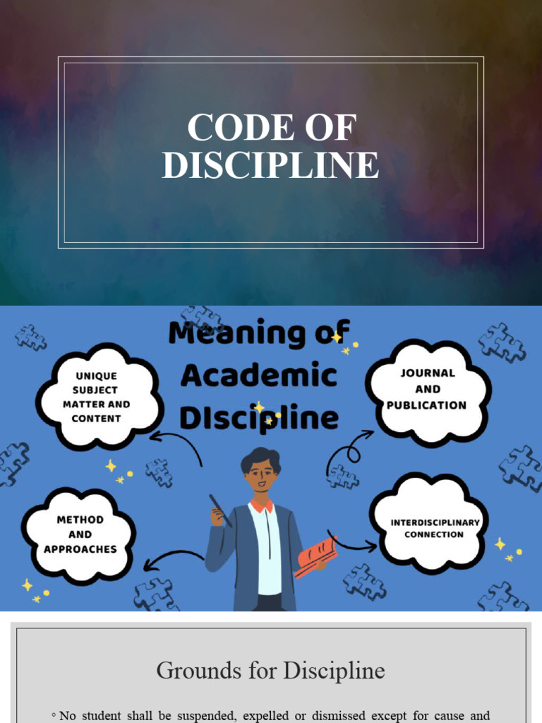 Code of Discipline | PDF | Self-Improvement | Wellness