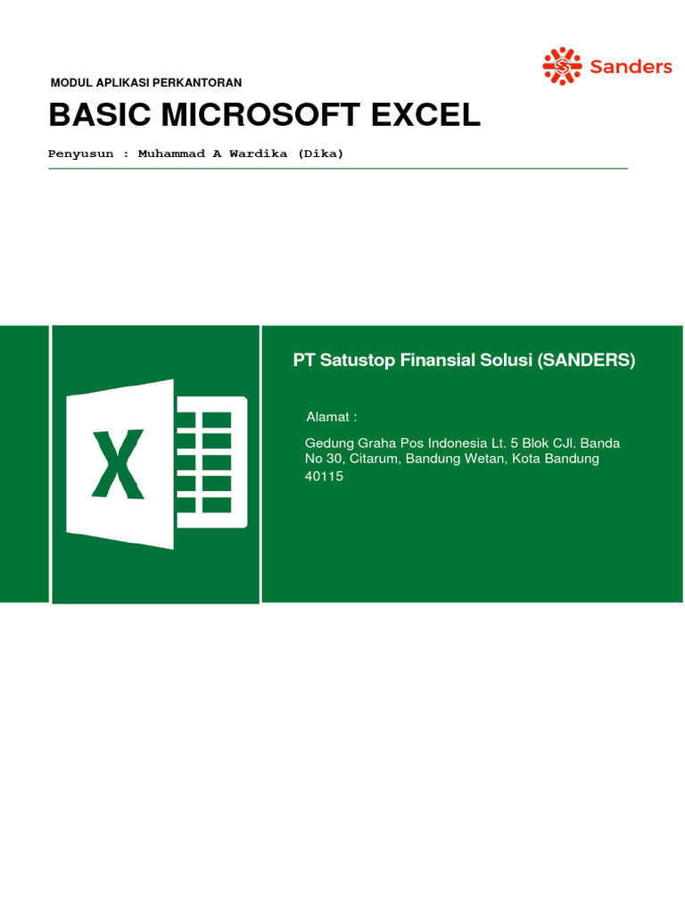 Modul Basic Microsoft Excel Pdf