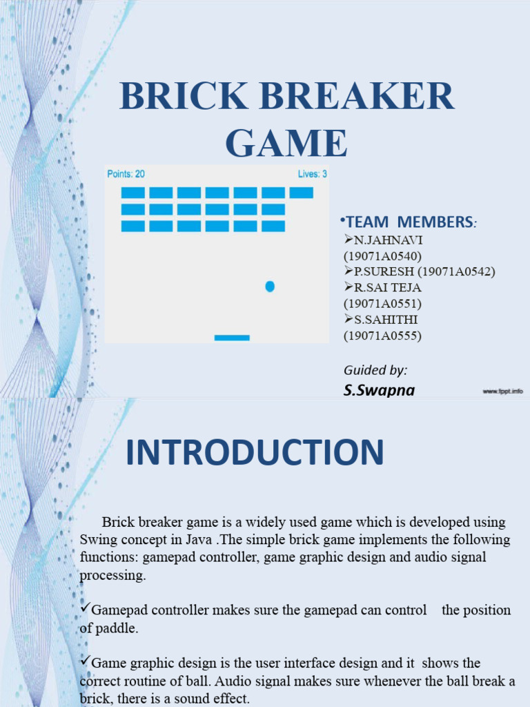 Java Swing Brick Breaker Game Project | PDF | Software Development ...