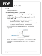 Notes - RP 05 Density - AQA Physics GCSE | PDF | Density | Volume