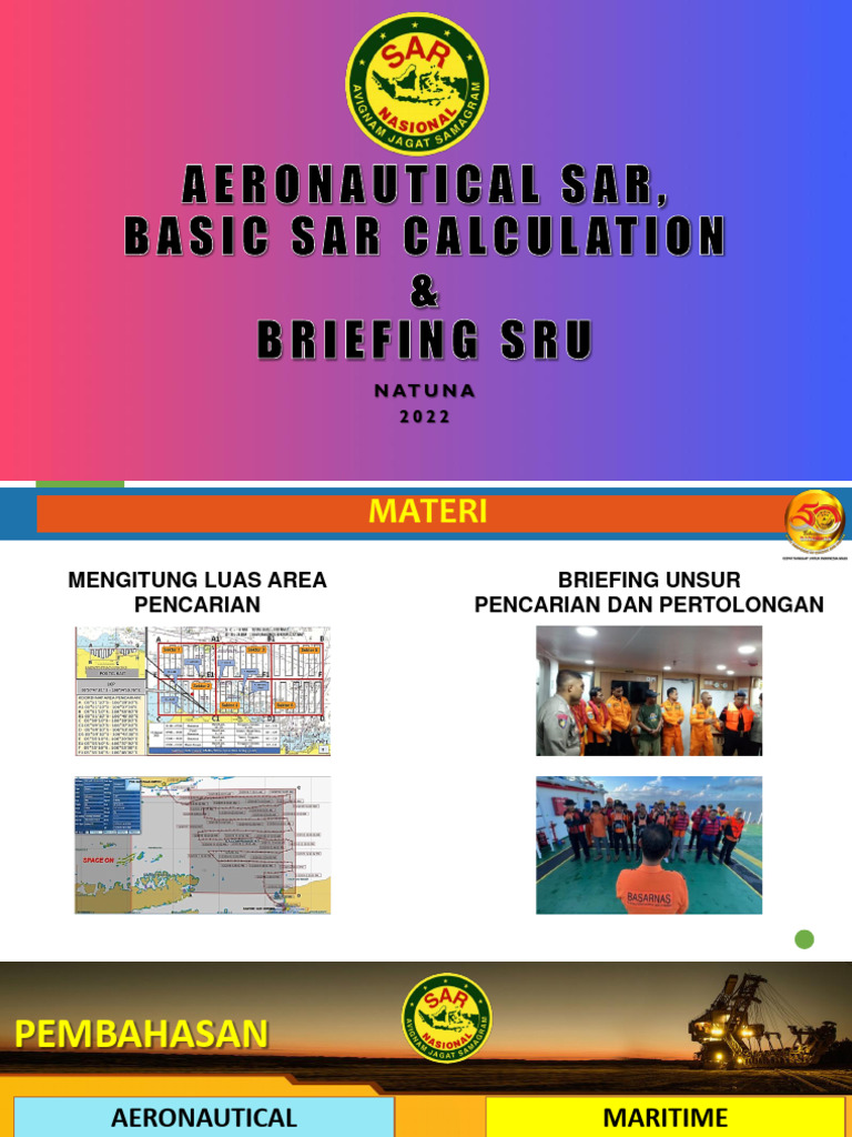 Aeronautical $ Basic Sar Calculation | PDF