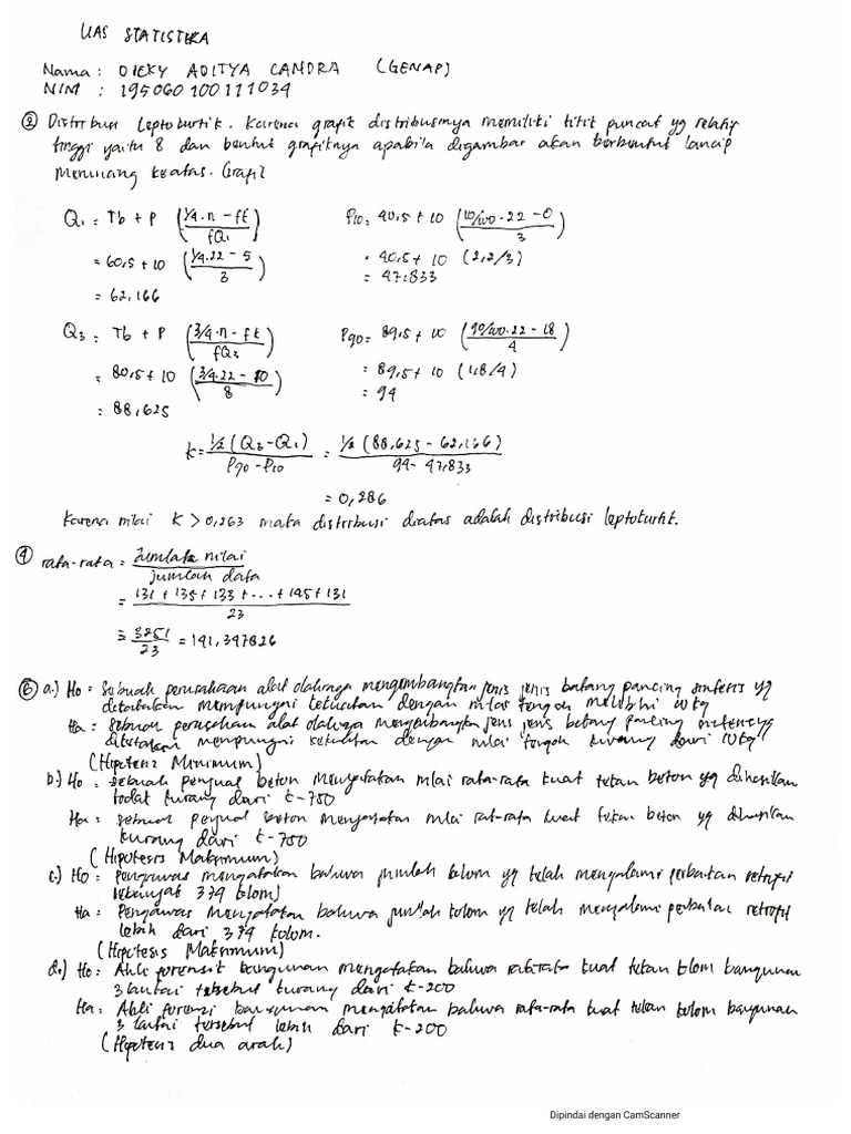 UAS Statistika | PDF