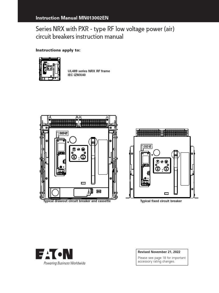 Power Defense Breaker Instruction Manual RF Mn013002en | PDF ...