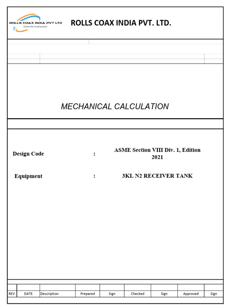 Mechanical Calculations RC | PDF | Structural Load | Pressure