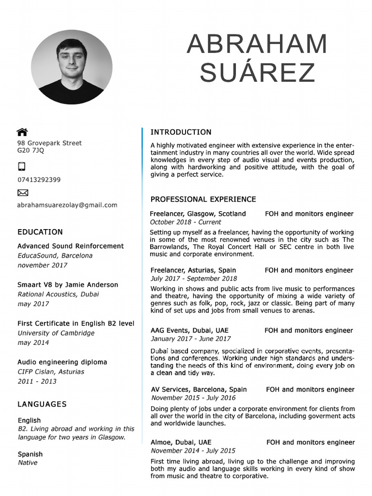 Abraham Suarez CV AV | PDF