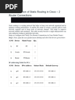 Static Routing in Packet Tracer Guide | PDF | Router (Computing) | Ip ...