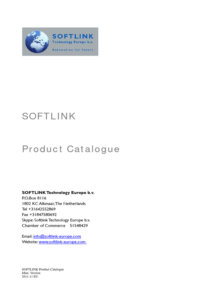 Softlink Product Catalog | PDF | Mains Electricity | Alternating Current