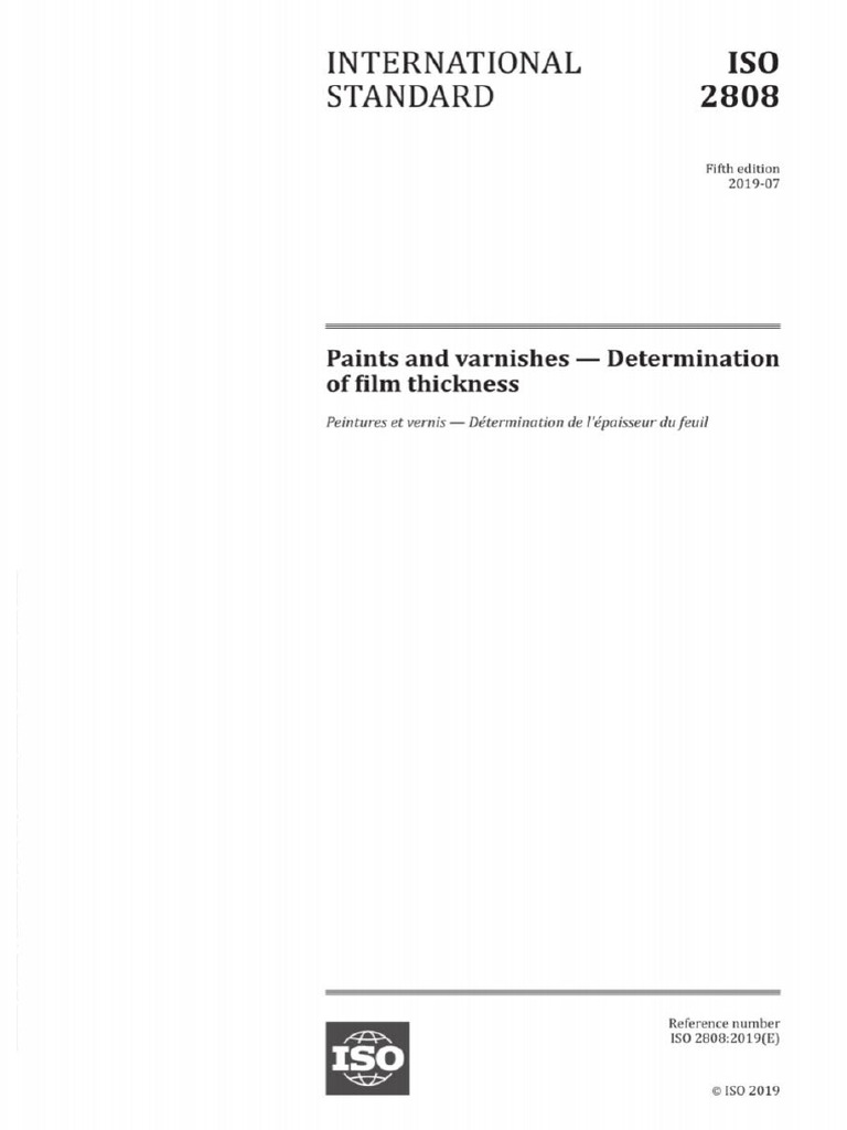 Iso 2808 2019 | PDF