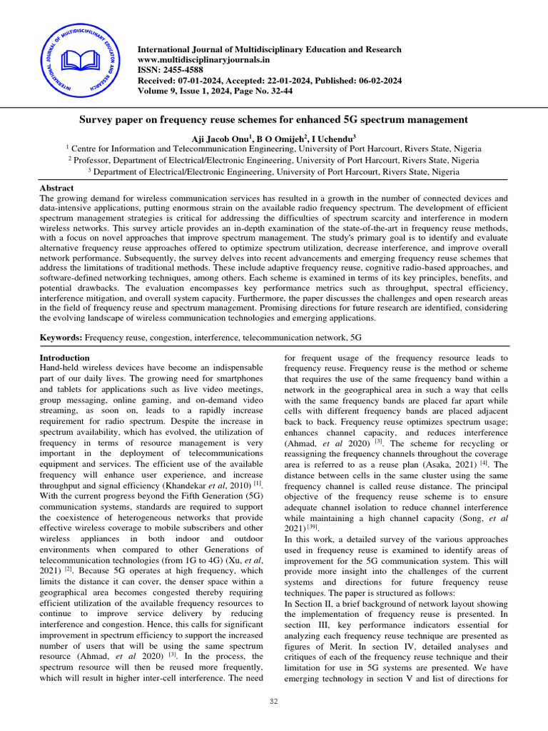 5G Frequency Reuse Strategies | PDF | Cellular Network | Computer Network