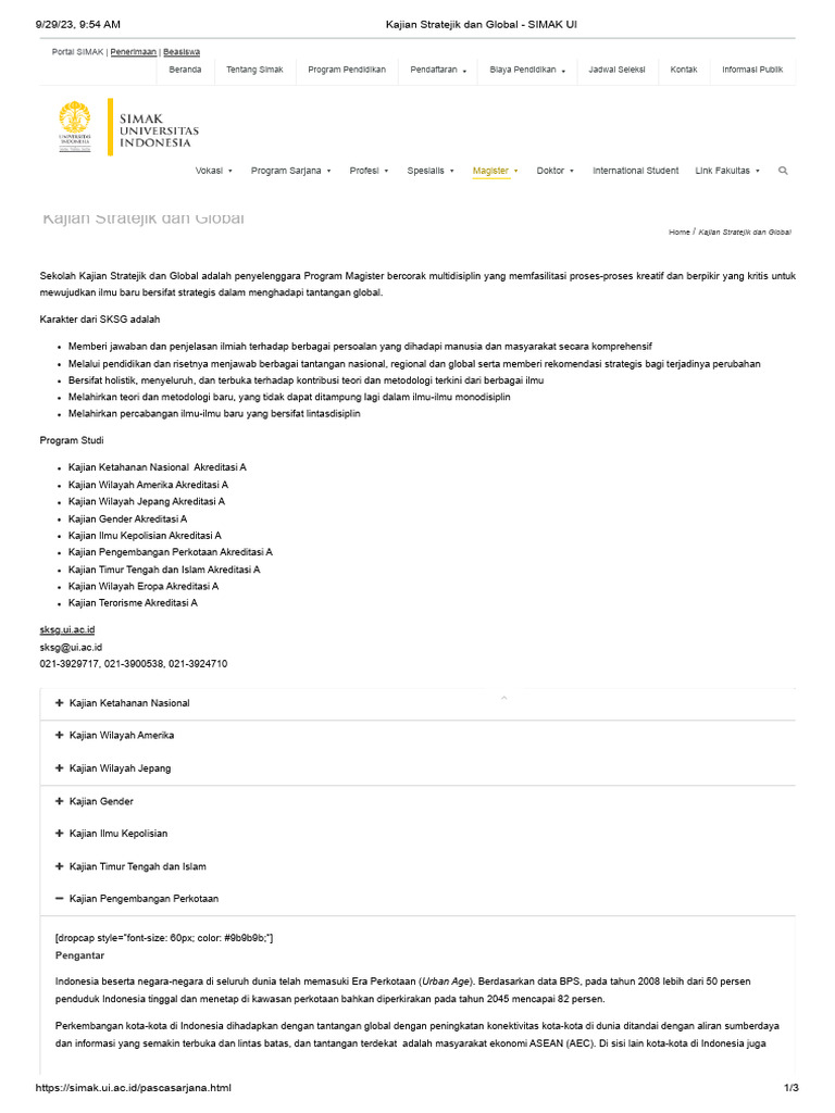 Kajian Stratejik Dan Global - SIMAK UI | PDF | Seni