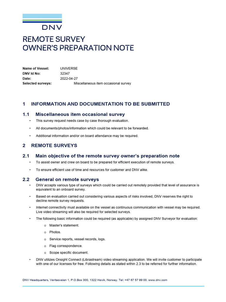 Remote Survey Owner's Preparation Guide | PDF | Application Software ...