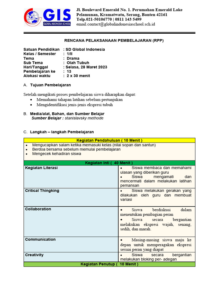 Lesson Plan p1 | PDF